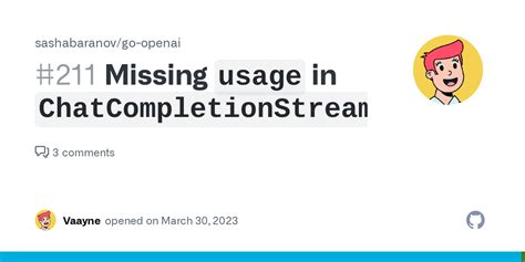 Missing Usage In ChatCompletionStreamResponse Issue 211