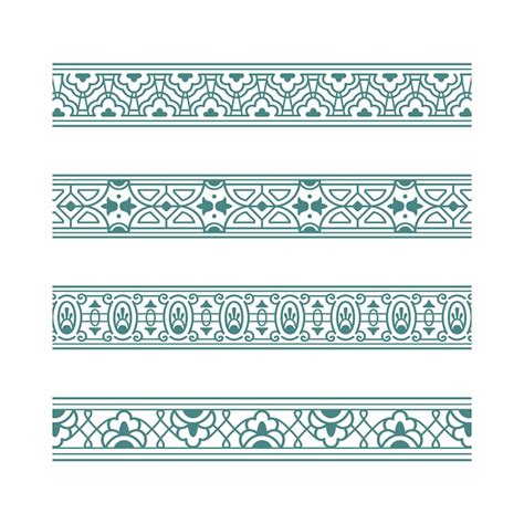 Free Vector Hand Drawn Ornament Borders