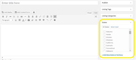 Using A Custom Taxonomy To Add A Location Drop Down