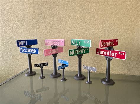 Custom Street Sign Stand Personalized Name Plate Street Signage