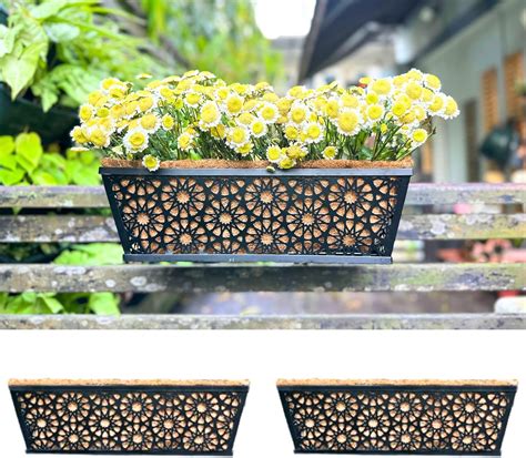 Lalagreen Window Planter Boxes Outdoor 16 Inch 2 Pack