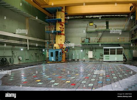 Nuclear Power Plant Central Hall Of The Nuclear Reactor Reactor Lid