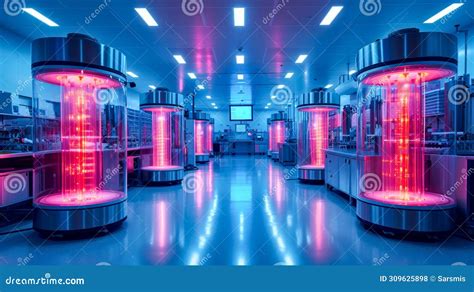 Advanced Cryogenic Storage System With Illuminated Chambers In A Tech