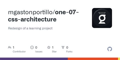 github mgastonportillo one 07 css architecture