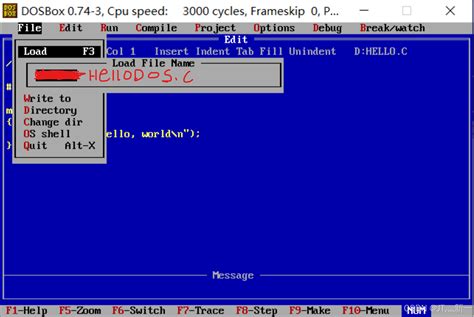 Dos下编译环境搭建和c运行程序生成dos系统c语言编译环境 Csdn博客