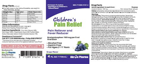 Dailymed Acetaminophen Elixir