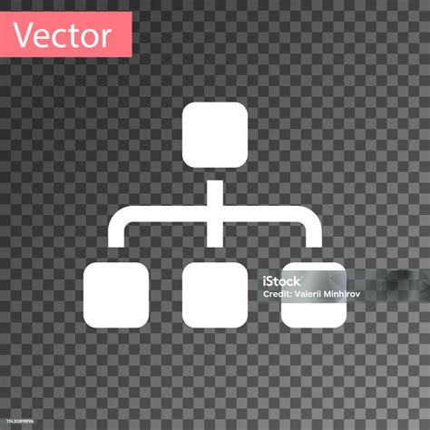 투명 한 배경에 고립 된 화이트 비즈니스 계층 구조 유기 그램 차트 인포 그래픽 아이콘 기업 조직 구조 그래픽 요소입니다 벡터