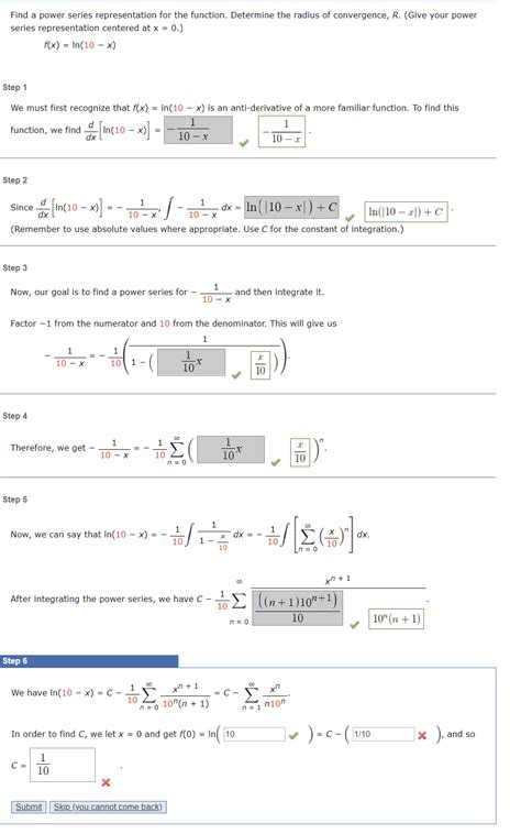 Solved Find A Power Series Representation For The Function Chegg Com