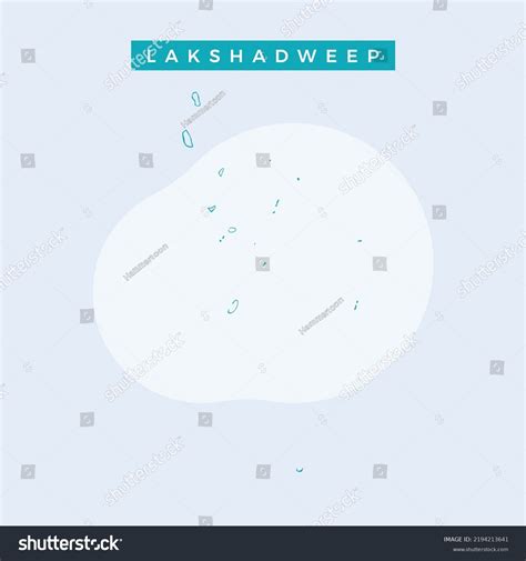 National Map Lakshadweep Lakshadweep Map Vector Stock Vector Royalty Free 2194213641