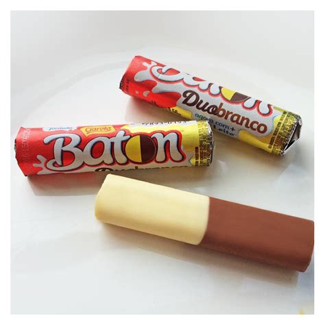 Caixa De Chocolate Baton Duo Branco Garoto 30 Unidades