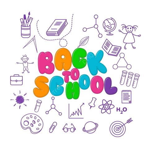 Back To School Elementicon Vector Graduation Set School Vector Graduation Set School Png And