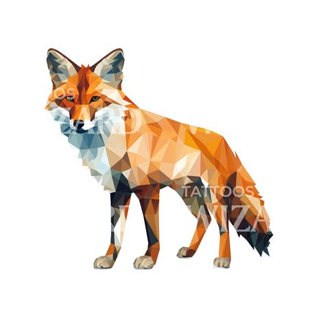 Geometric Fox Tattoo Design Tattoos Wizard Designs