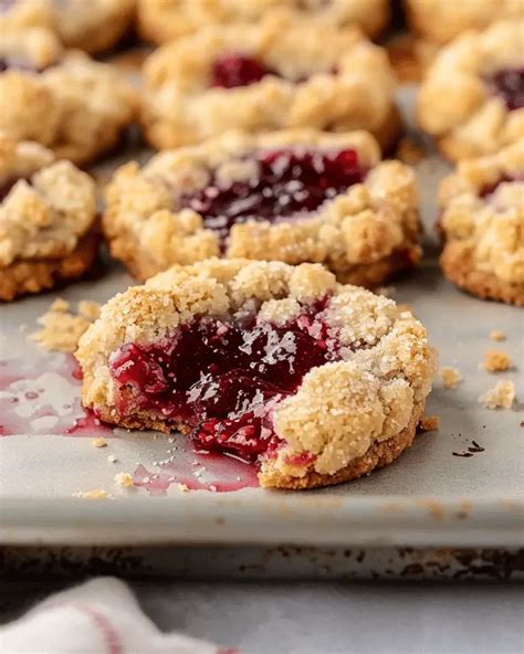 Raspberry Crumble Cookies Justgrandma