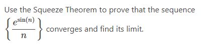 Solved Use The Squeeze Theorem To Prove That The Sequence Chegg