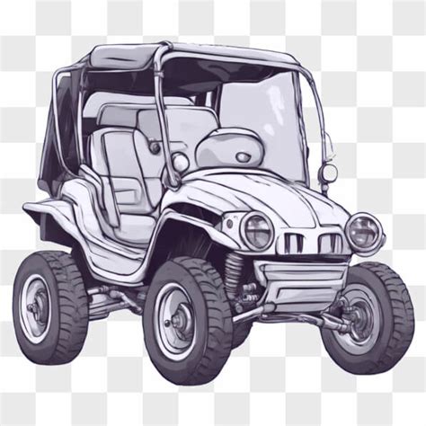 Download Stylized Dune Buggy Illustration Cartoons Online Creative Fabrica