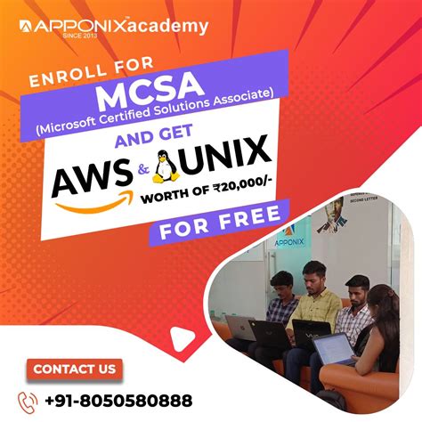 Apponix Technologies On Linkedin Mcsa Aws Unix Apponixacademy