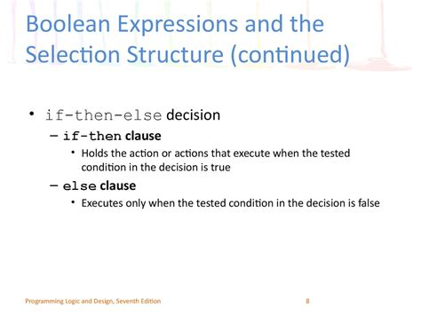 Programming Logic And Design Seventh Edition Chapter 4 Making Decisions Online Presentation