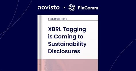 Research Note Xbrl Tagging Is Coming To Sustainability Novisto