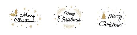 메리 크리스마스와 새해 복 많은 새해 편지 엽서 초대장 인사말 카드 포스터 기프트용 로고 디자인 벡터 간단한 세트입니다 개체 그룹에 대한 스톡 벡터 아트 및 기타 이미지