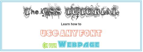 Css Custom Fonts Tutorial Entheosweb