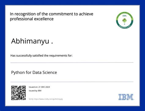Abhimanyu On Linkedin Datascience Python Ibm Certificationjourney