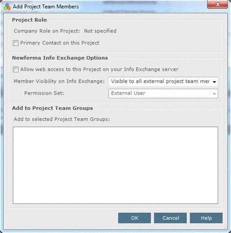 Add A Project Team Member Newforma Project Center Help