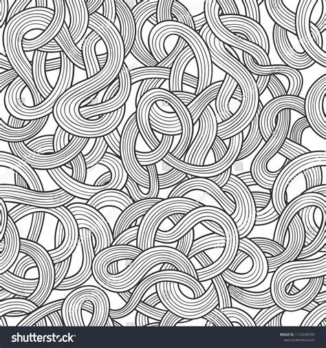 Seamless Handdrawn Pattern Abstract Waves Texture Stock Vector Royalty Free 1133240735