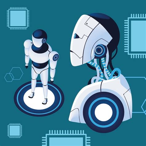 Premium Vector Robots Machine For Ai