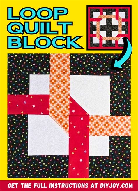 Loop The Loop Jelly Roll Quilt Block Tutorial