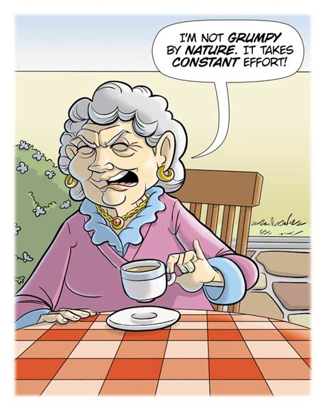 Grumpy Old Lady Cartoon Character C1tzfh Clipart Suggest