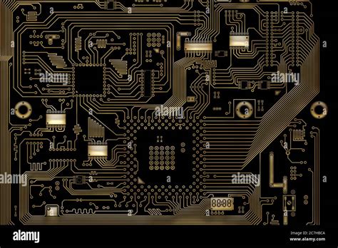 Circuit Electronic Board Computer Hardware Part Motherboard Digital