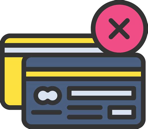 Credit Card Rejected Icon Image Vector Art At Vecteezy