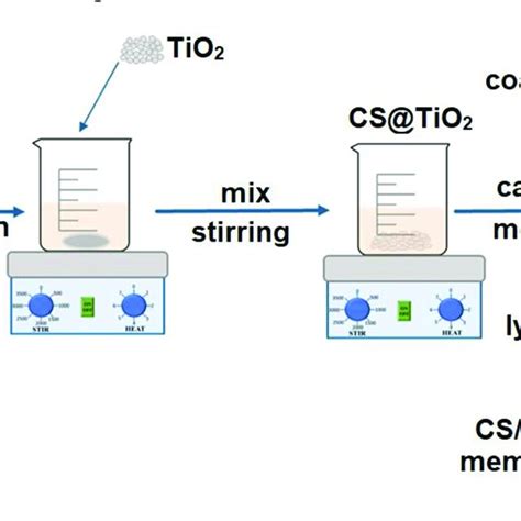 Schematic Representation Of The Preparation Of Chitosantio 2 Composite Download Scientific
