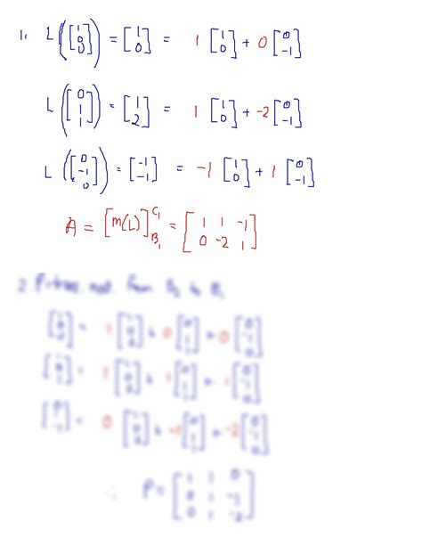SOLUTION Matrices Change Of Basis Example Studypool