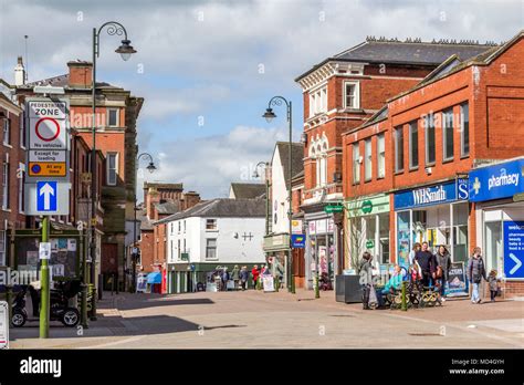 Leek Town Centre Shopping Centre In The County Of Staffordshire