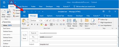How To Assign A Quick Launch Button To A Template In Outlook