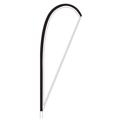 Teardrop Flag Polar Print