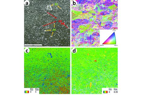 EBSD Results Of A Region Far From Indentations A Pattern Quality Map Download Scientific