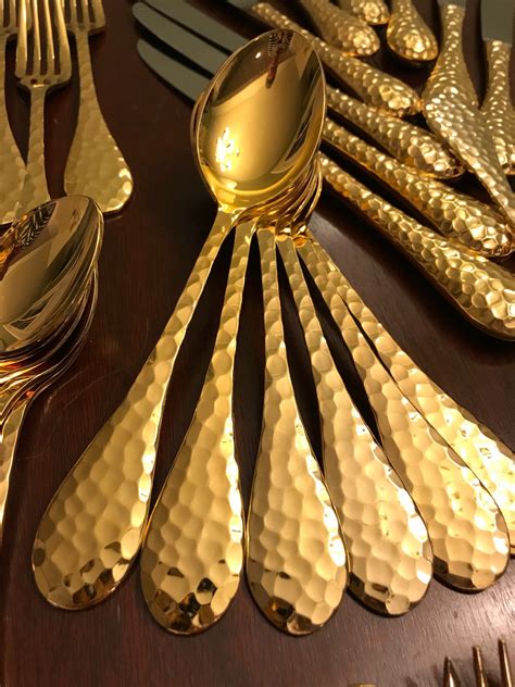 Rare Towle Gold Flatware Set Gold Plated Supreme Cutlery Flatware