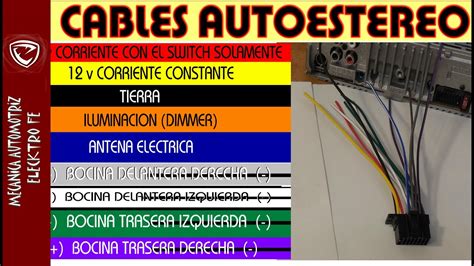 Colores De Cables Del Autoestereo Significado Y Tips Youtube