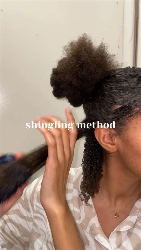 Shingling Method Natural Hair Styles Natural Curls Hairstyles Hairdos For Curly Hair