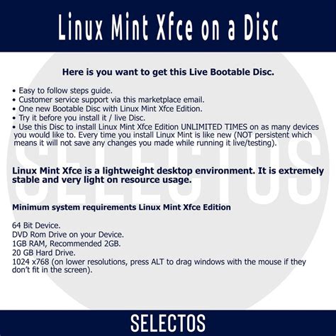 Linux Mint 222 Zara Xfce Edition Live Cd Bootable Disc Linux Os X86