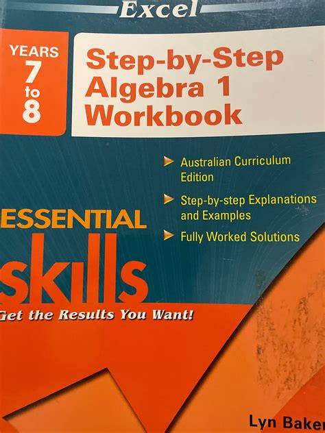 Excel Step By Step Algebra 1 Workbook Year 7 To 8 Tew Used
