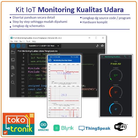 jual iot kit nodemcu monitoring kualitas udara shopee indonesia
