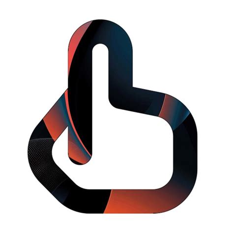 Premium Photo Cursor Finger Icon Cyan Orange Waves Texture