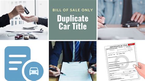 Bill Of Sale Only Duplicate Car Title CarTitles Com
