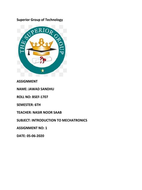 Mechatronics Assignment Pdf Touchscreen Capacitor