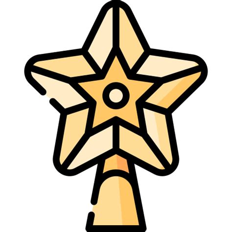 Tree Topper Special Lineal Color Icon