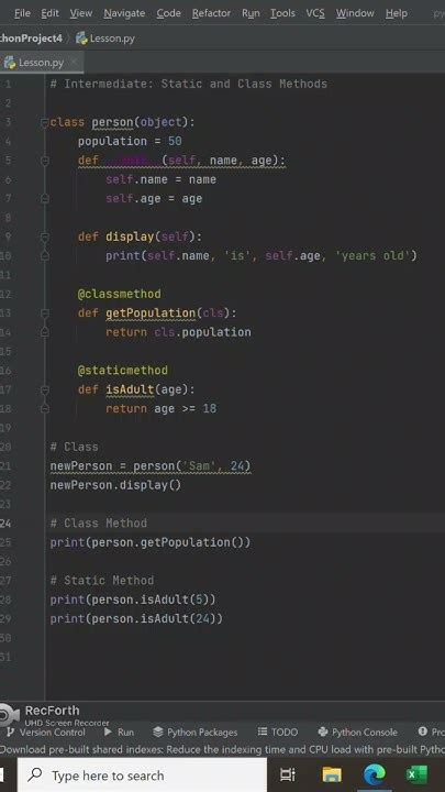 Python Class Methods Pythonforbeginners Pythonprogramming