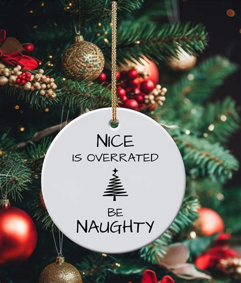 Naughty Christmas Naughty Christmas Ornaments Sexy Christmas Ornament Christmas Naughty Or